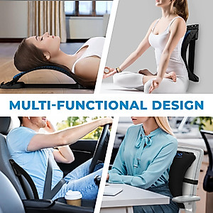 Back Stretcher for Lower Back Pain Relief - Get Spine Decompression & Back Decompression with This Adjustable Back Stretching Device - The Ultimate Back Pain Relief Products - Everlasting Comfort