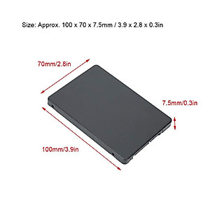 Shipenophy Durability Hard Disk Box SSD MSATA to SATA 3.0 6Gbps for Computer