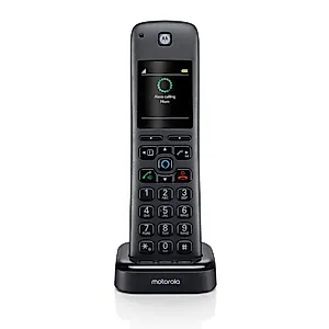 Motorola AX DECT 6.0 Accessory Cordless Handset for Motorola AX Series of Smart Cordless Phone and Answering Machines with Alexa Built-in