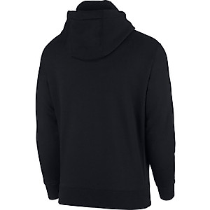 Nike Men's Sportswear Club Fleece Full Zip Hoodie, Fleece Zip-Up Hoodie Men, Black/Black/White, 2XL