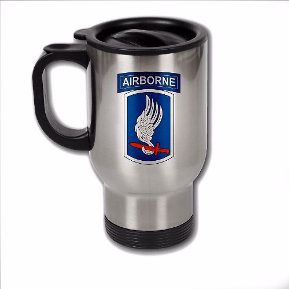 ExpressItBest Stainless Steel Coffee Mug with U.S. Army 173rd Airborne Combat Team (Sky Soldiers)