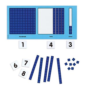 Didax Educational Resources Magnetic Base Ten Place Value Set