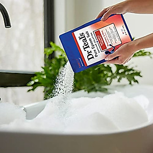 Dr Teal's Pure Epsom Magnesium Salt Soak, Wellness Therapy with Rosemary & Mint, 3 lbs (Pack of 4)