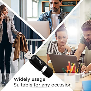 Gigastone V10 64GB 2-Pack USB 2.0 Flash Drive Thumb Drive Memory Stick Pen Drive Capless Retractable Design (Blue&Orange)