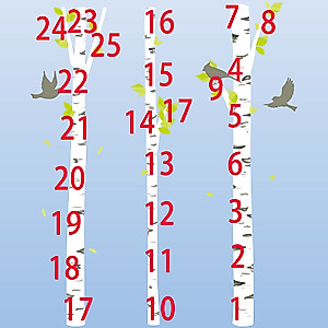 decalmile 3 Large White Birch Trees Wall Decals Forest Birds Wall Stickers Bedroom Living Room Dining Room Office Wall Decor(H:78.7Inches/6.6Ft)