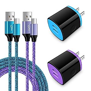 Pixel 7 Charger Type C, Dual Port Wall Charger Block and 3ft USB C Cable Cord, Andriod Phone Wall Charger Kit for Pixel 7/7pro/6a/6pro/6/5/2xl, Samsung Galaxy S9 S23 S22 S21 A04S A03S A14 A54 A13 A53
