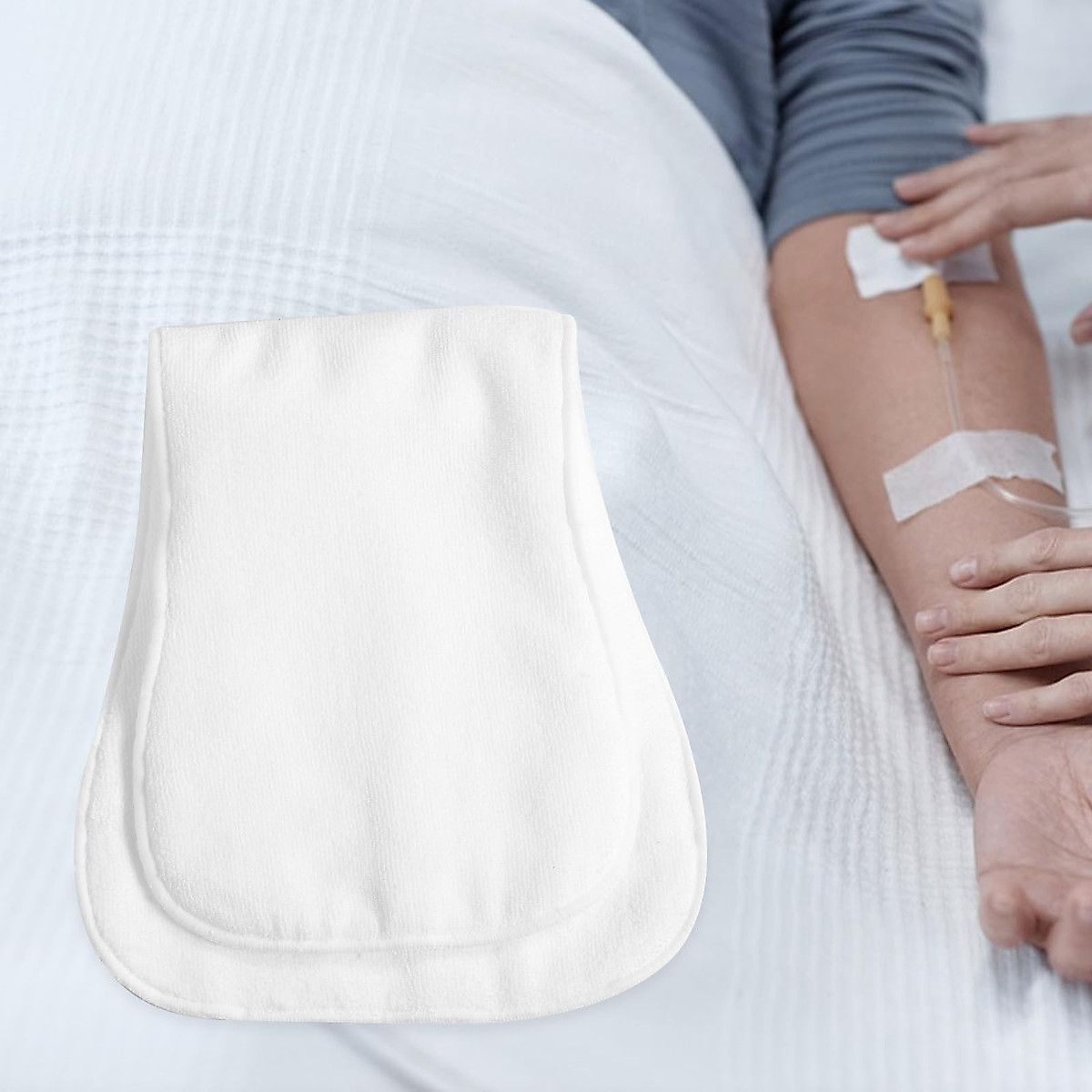 Four-Layer Washable Adult Cloth Diapers - Reusable, High Absorbency, Soft & Breathable, Easy to Use for Elders & Caregivers, 23.62x10.62x1.18in (White)