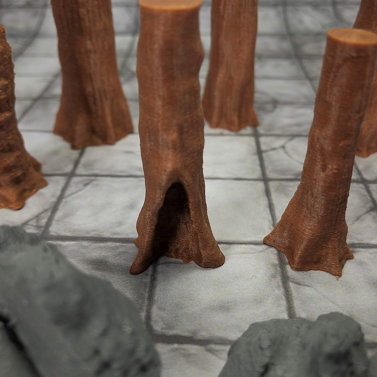 Extruded Gaming Redwood Trees Set 2