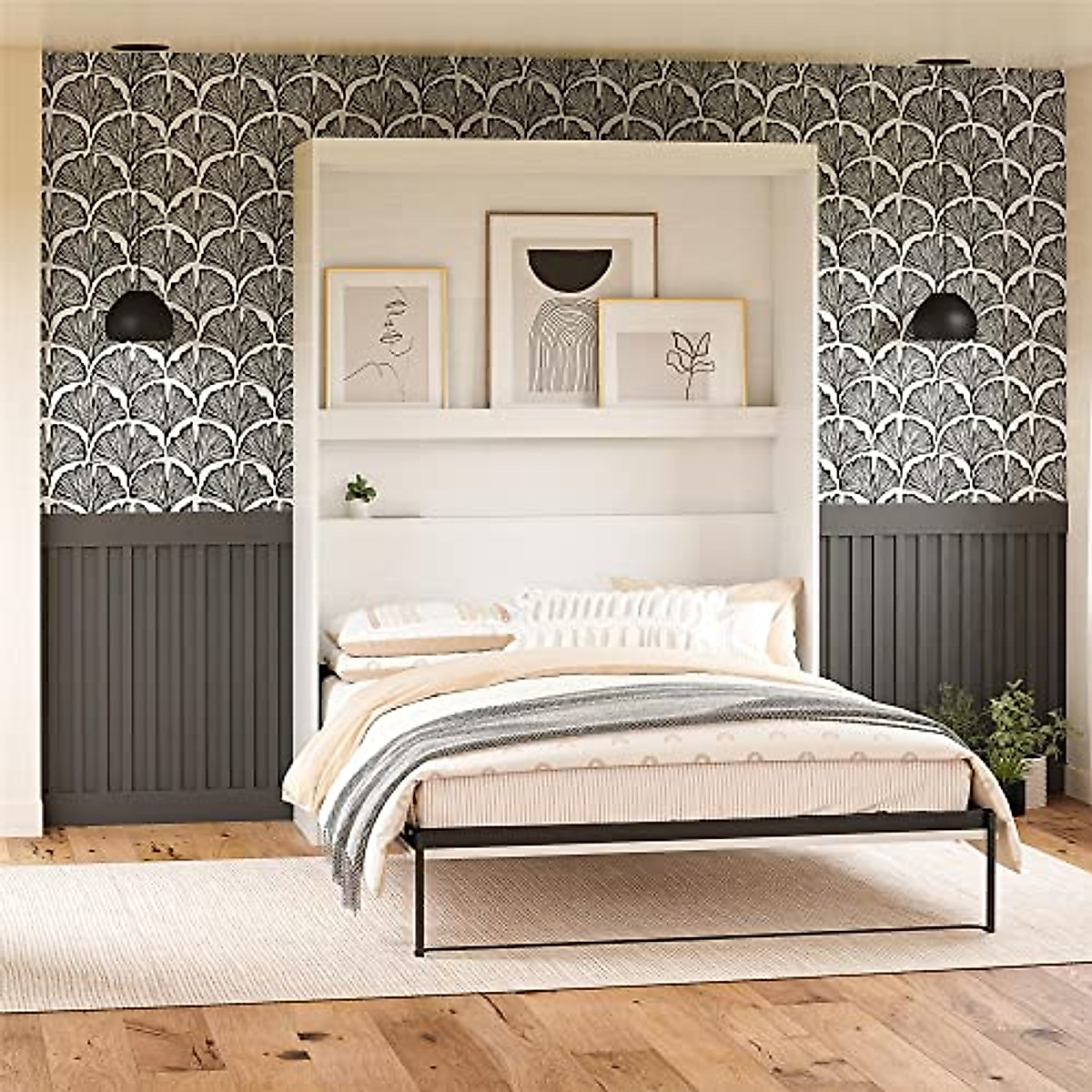 Novogratz Her Majesty Full Size Murphy Bed, White