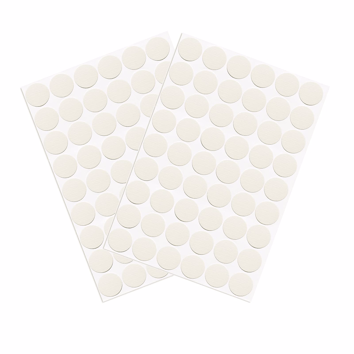 VictorsHome Self-Adhesive Screw Hole Stickers PVC Cover Caps Dustproof for Wooden Furniture Cabinet 21mm 2 Sheets/108 Pcs Beige Textured