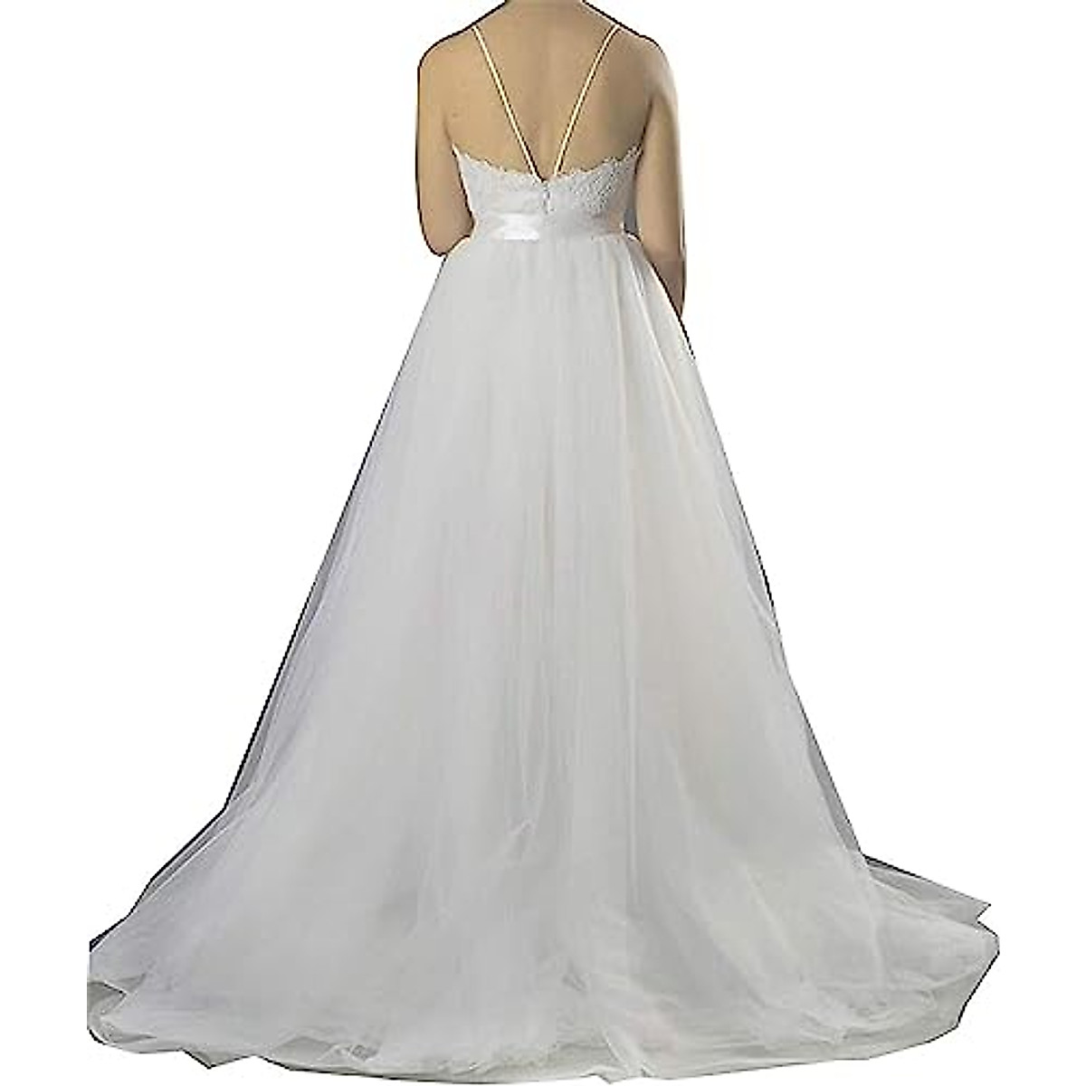 Women Wedding Maxi Tulle Skirts Detachable Train Overskirt Overlay Long Bridal Floor Length Ivory