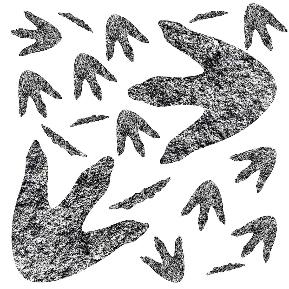 88 Pcs Dinosaur Decor Dinosaur Footprints Wall Decals, Realistic Dinosaur Footprints Wall Decals for Kids, Peel and Stick Dinosaur Track Stickers for School Playroom Baby Nursery Bedroom Home Party