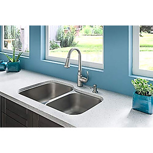 Moen 87359E2SRS Delaney One-Handle High Arc Pulldown Kitchen Faucet, Spot Resist Stainless