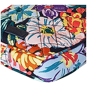 Vera Bradley Women's Cotton Small Convertible Crossbody Purse With RFID Protection, Happy Blooms, One Size