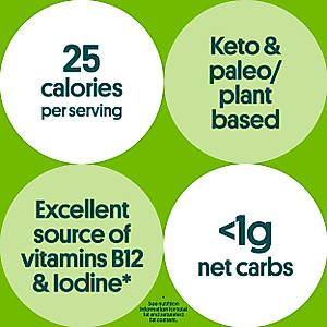 Gimme Seaweed Organic Premium Roasted Seaweed Snacks, Sea Salt & Avocado Oil, 20 Count, Keto, Vegan, Gluten-Free, Great Source of Omega3s and Iodine, Healthy On-The-Go Snack for Kids and Adults