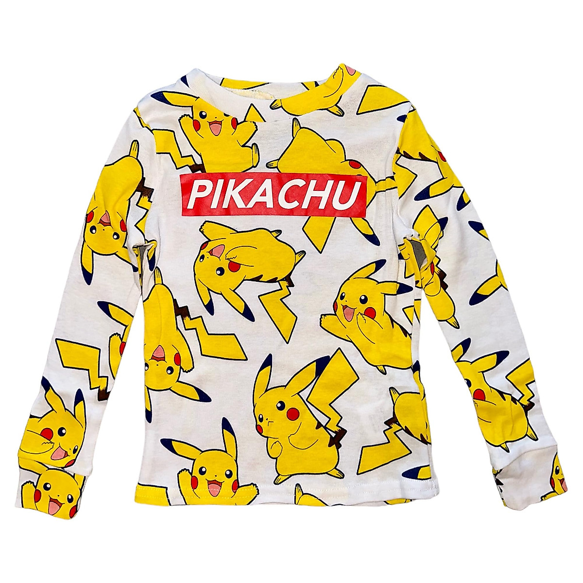 Pokemon Little Boys’ Big Boys 4-Piece 100% Cotton Long Sleeve Pajama Sets, 10