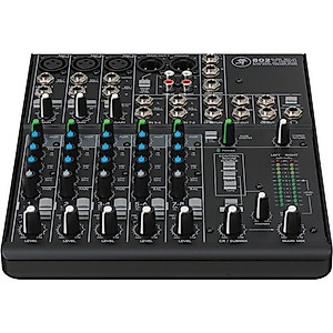 Mackie 802VLZ4 8-Channel Ultra-Compact Mixer with G-MIXERBAG-1212 Padded Nylon Mixer/Equipment Bag & PB-S3410 3.5 mm Stereo Breakout Cable, 10 feet Bundle