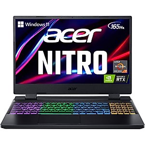 acer 2023 Newest Nitro 5 Gaming Laptop, 15.6" QHD 165Hz IPS Display, AMD Ryzen 9 6800H Processor, NVIDIA GeForce RTX 4090 Ti, 32GB DDR5 RAM, 2TB SSD, Wi-Fi 6E, Backlit Keyboard, Windows 11 Home