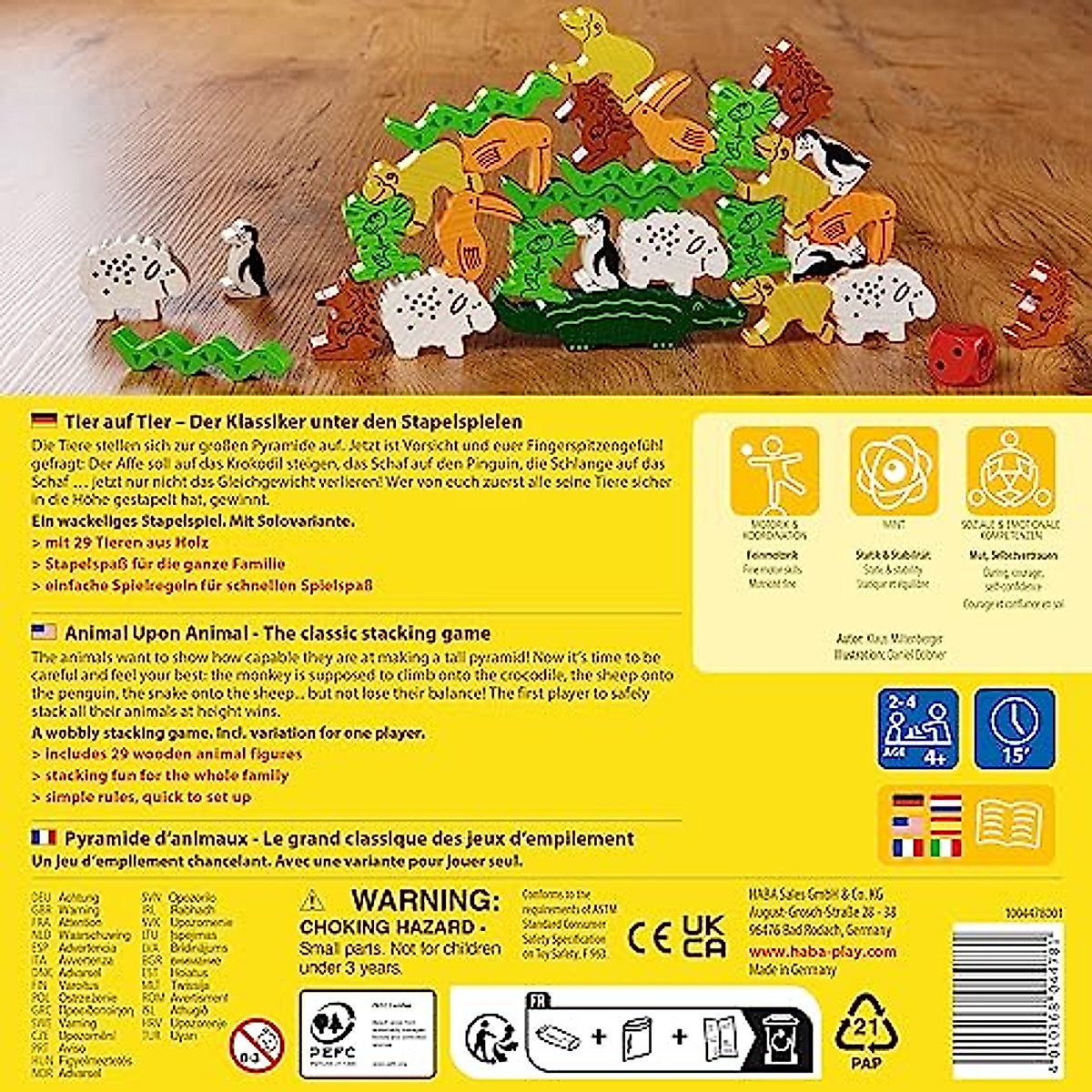 HABA Game - Tier auf Tier (German Version of Animal Upon Animal)