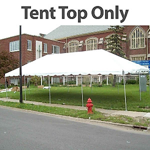 TentandTable 20-Foot x 40-Foot Tent Top | for West Coast Frames | 16oz Block-Out Premium Vinyl | White | Indoor/Outdoor | for Parties, Weddings, and Events | Commercial and Residential Use