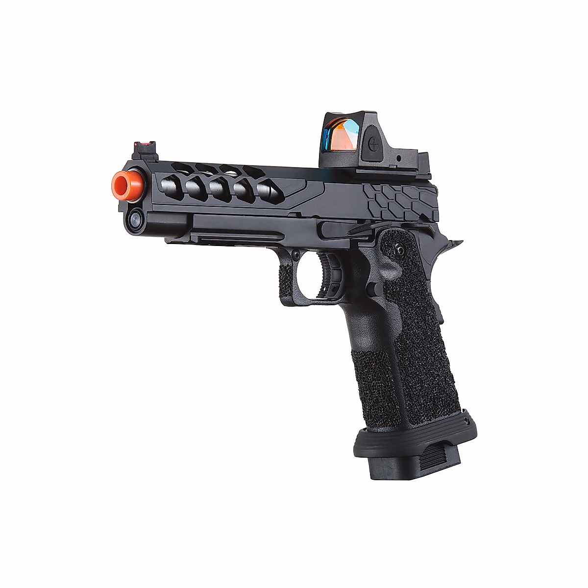 Lancer Tactical STRYK Hi-Capa 5.1 Gas Blowback Airsoft Pistol with Red Dot Reflex Sight