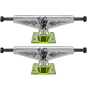 Venture Trucks Chandler Burton V-Hollow Lights High Polished/Green Skateboard Trucks - 5.6" Hanger 8.25" Axle (Set of 2)