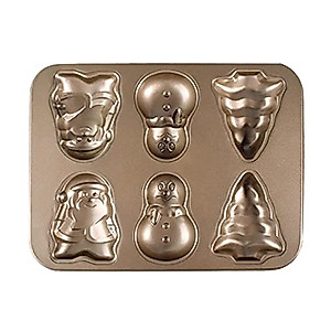 Cake Pan Carbon Steel Baking Pan Non Stick Christmas Serie Cake Mould Bread Mold Reusable DIY Baking Pan For Toast Bread Oven Bakeware