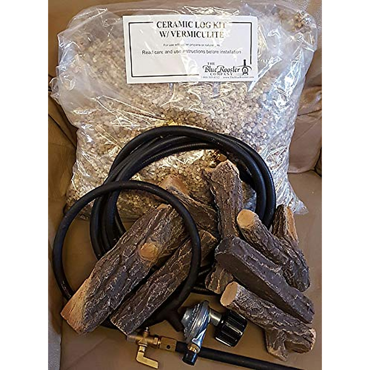 The Blue Rooster Chiminea and Firepit Gas Conversion Kit 10' Hose