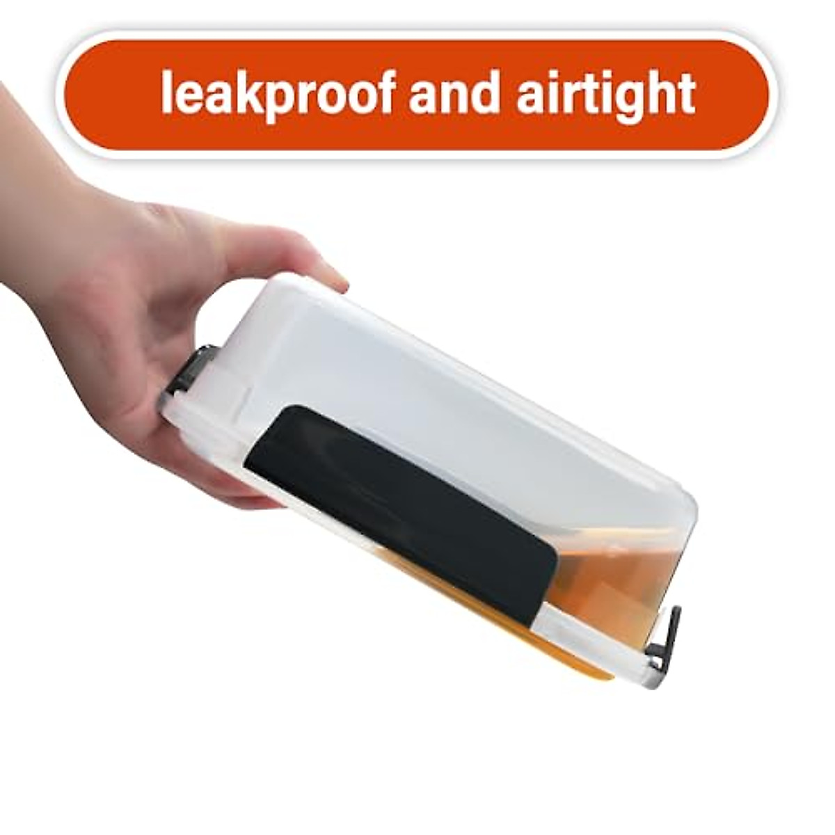 YORY 3/9 cup Plastic Food Storage Containers with Lids Nestable Freezer Dishwasher Safe Rectangle Meal Prep Container Set,10-Pack