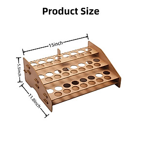 Wooden Paint Organizer-Modular Paint Storage - Acrylic Paint Storage Holds 44 Bottles, 26 Brushes - Craft Paint Organizer - Art Tool Storage Rack for Miniature Paint Set