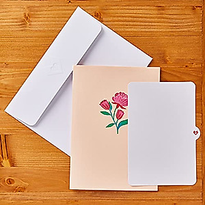 Lovepop Garden Rose Bloom Pop Up Card, 5x7-3D Greeting Card, Mother's Day Card, Card for Wife or Mom, Anniversary Pop Up Card, Pop Up Birthday Card