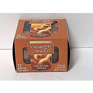 Yankee Candle Sun-Kissed Thistle Tea Light Candles, Fruit Scent