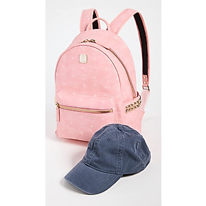 MCM Women's Stark Backpack 37, Blossom Pink Visetos, One Size