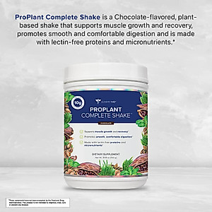 Gundry MD® Pro Plant Complete Shake™ High-Fiber Plant Protein Blend, 20 Servings (Chocolate)