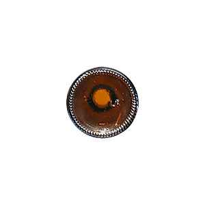 (Pack of 24) 4 oz. Amber Boston Round with Black Graduated Glass Dropper