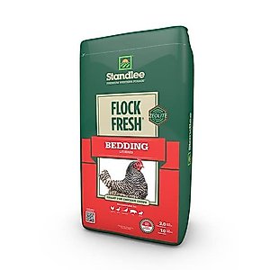 Standlee Flock Fresh Premium Straw Poultry Bedding with Zeolite, 2 Cubic feet