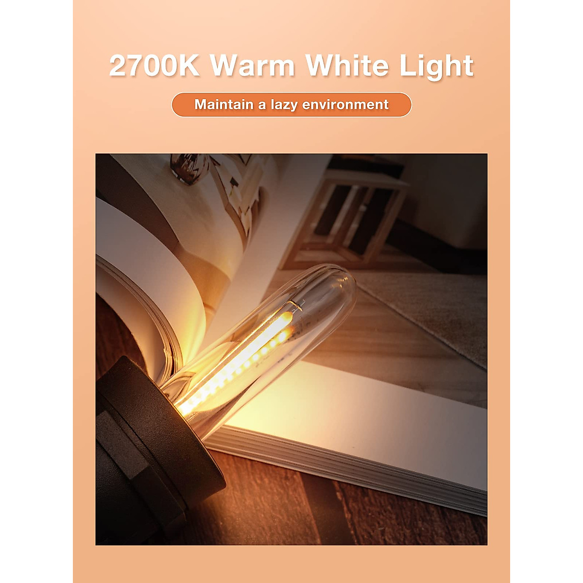 LED Replacement Bulbs 1W T13, 4 Pack Waterproof E12 Screw Base for Outdoor LED String Lights Shatterproof, for Indoor and Outdoor Use