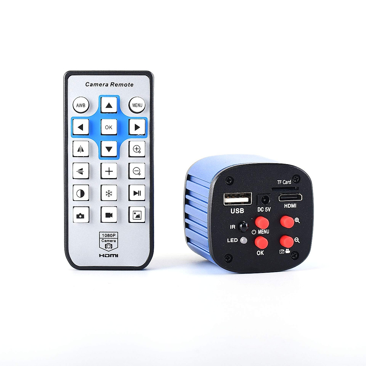 HAYEAR 16MP 1080P HDMI Digital Microscope Camera Set 8X-100X Magnification Zoom Lens 40LED Adjust Illumination Stereo Bracket Platform