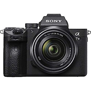 Sony Alpha a7 III Mirrorless Digital SLR Camera with 28-70mm Lens Kit + Prime TTL Accessory Bundle with 128GB Memory & Photo/Video Editing Software