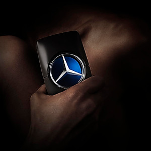 Mercedes-Benz Man Gift Set - Iconic Fragrance with EDT Spray, Shower Gel, Aftershave for Men - Long Lasting Aromatic Woody Fruity Mens Cologne - 3 pc