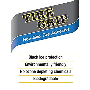 Bare Ground BGTG-1 Tire Grip Spray Can Environmentally Friendly Non-Slip Tire Adhesive