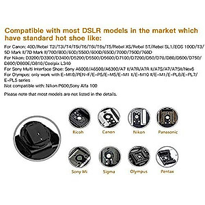 PLOTURE Flash Light with LCD Display Adapter Rings and Flash Diff-Users Works with Canon Nikon and Other DSLR Cameras