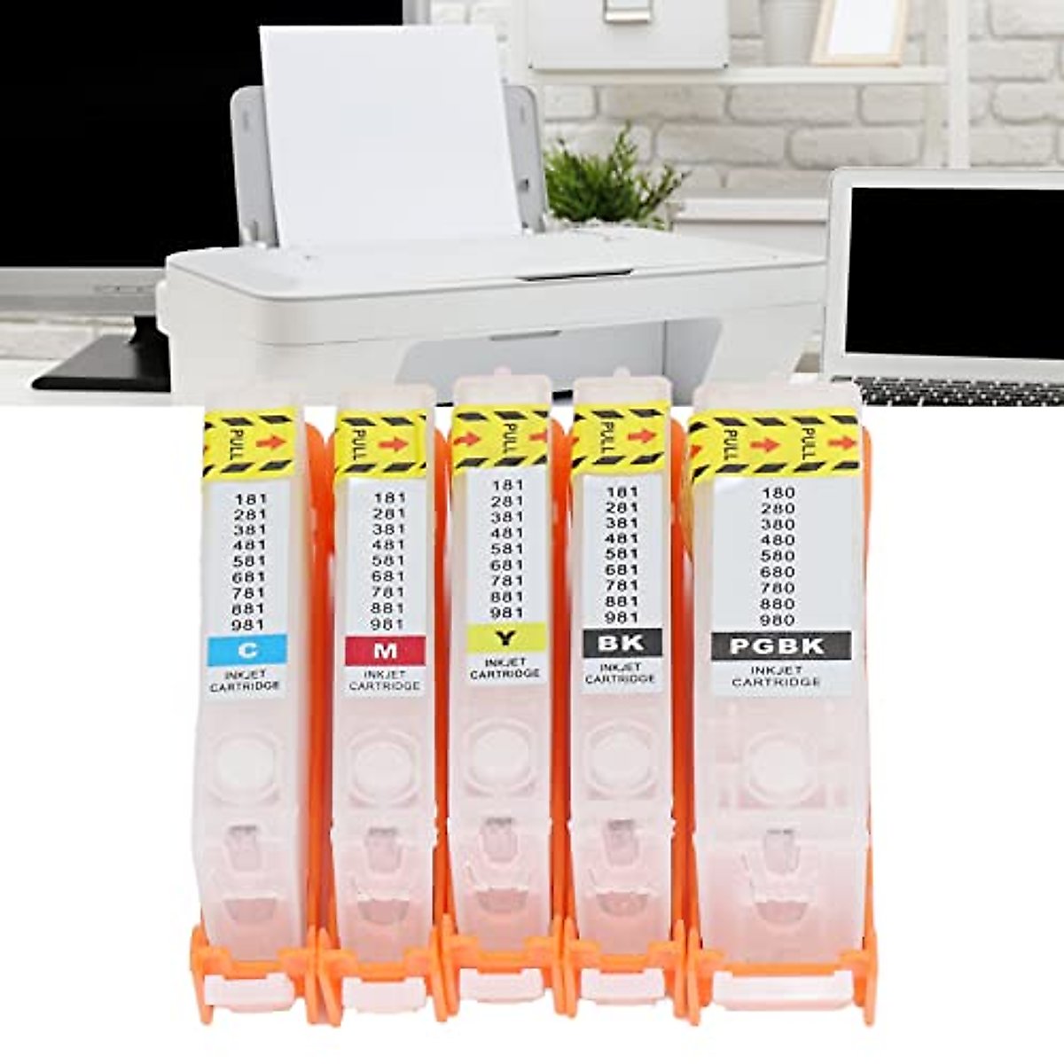 Sanpyl Empty refillable Printer Ink Cartridge with Permanent chip, for PIXMA TS702 TR7520 TR8520 TR8620 TS6120 TS6220 TS6320 TS8120 TS8220 TS8320 TS9120 TS9520 TS9521C Printer