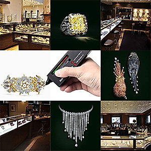 StillCool Diamond Tester, High Accuracy Diamond Tester Pen, Diamond Tester Professional, Diamond Detector Gem Tester Gemstone Gemstone Tester, Black