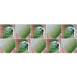 YarnArt Flowers Moonlight Glitter Cotton Yarn, Soft, Rainbow Crochet, Metallic Lurex handknit Shiny, Silvery Cake, Multicolor Cotton, 1 Skein Weight 9.17oz Lenght 393.7 inches,1 Fine Yarn (3283)