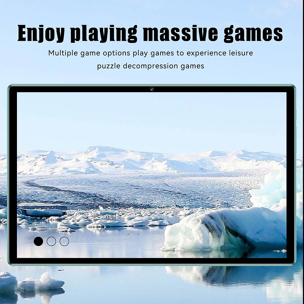 fannay HD Tablet, Tablet PC 3 Card Slots Dual Camera 10.1 Inch FHD for Home (US Plug)