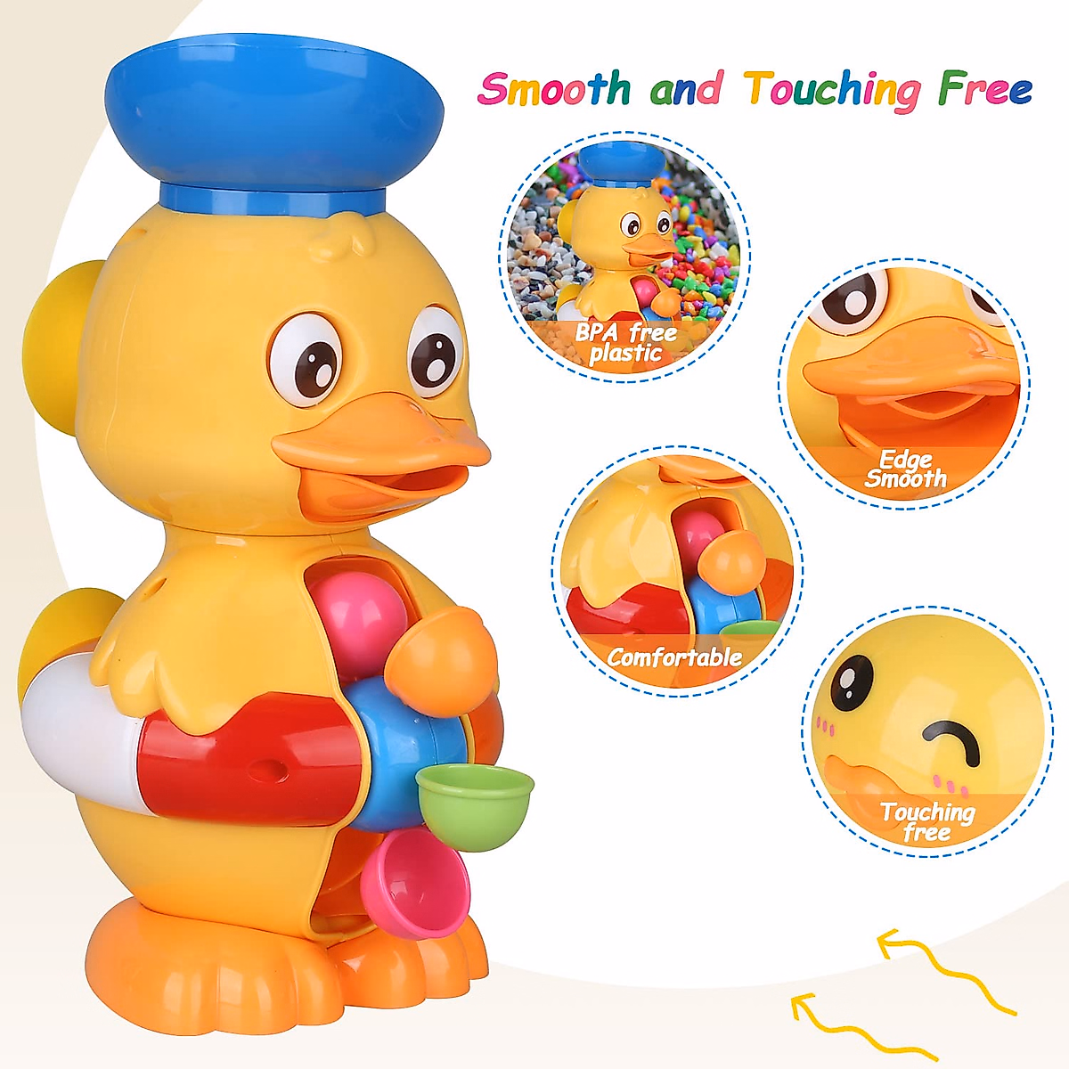 Bath Toys Bathtub Toys for Kids Toddlers Duck Bath Toys for Girls Boys Wind up Ducky Bath Toys for Boys Girls.