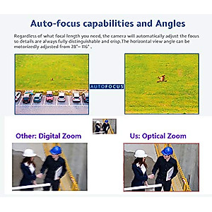 HITOSINO 4MP Bullet POE IP Camera Outdoor - F1.4 2.7~13.5mm 5X Optical Zoom Motorized Varifocal PoE Security Network Camera with EXIR 197ft Night Vision, Smart H.265+,120dB WDR,IP67