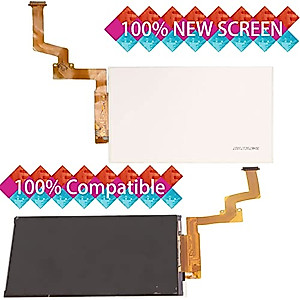 Cuifati Replacemen Screen for New 2DS XL LL, Top LCD Screen Repair Kits 2DS Game Console Screen Replacement for New 2DS XL LL