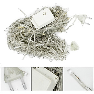 Qedertek Solar String Lights, 72ft 200 LED Fairy Lights, 8 Modes Ambiance Lighting for Outdoor, Patio, Lawn, Landscape, Garden, Home, Wedding (4 Pack, Cool White)